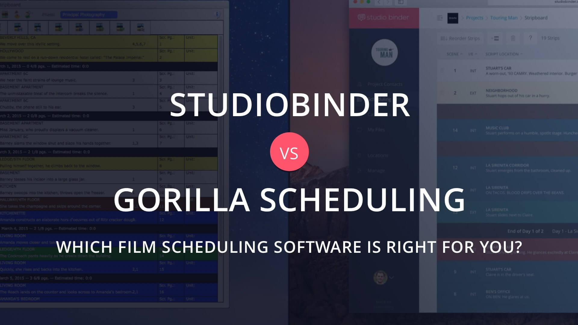 Gorilla Scheduling Software vs StudioBinder: Which is Better?